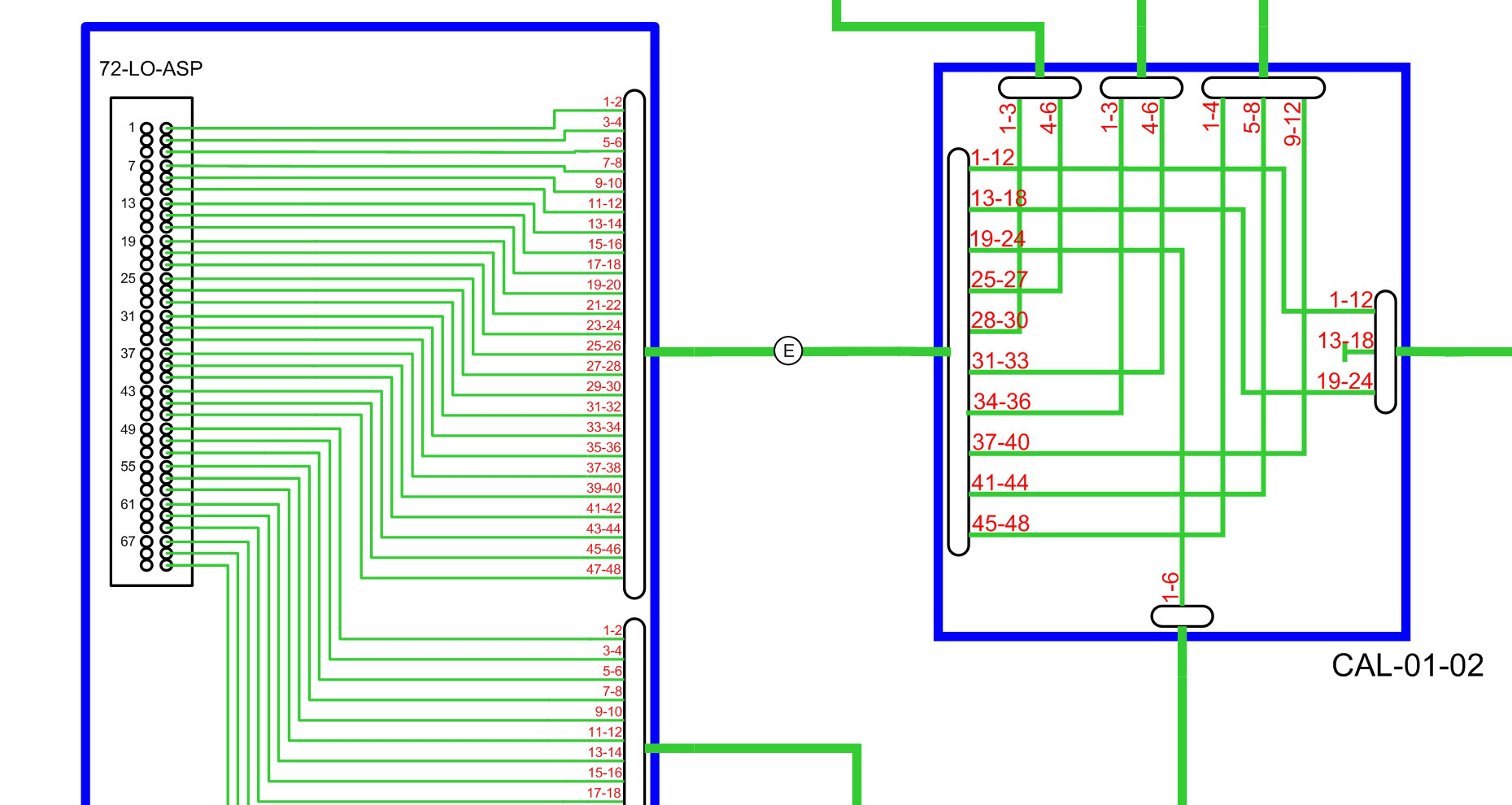 Continuum Splice Matrix Examples